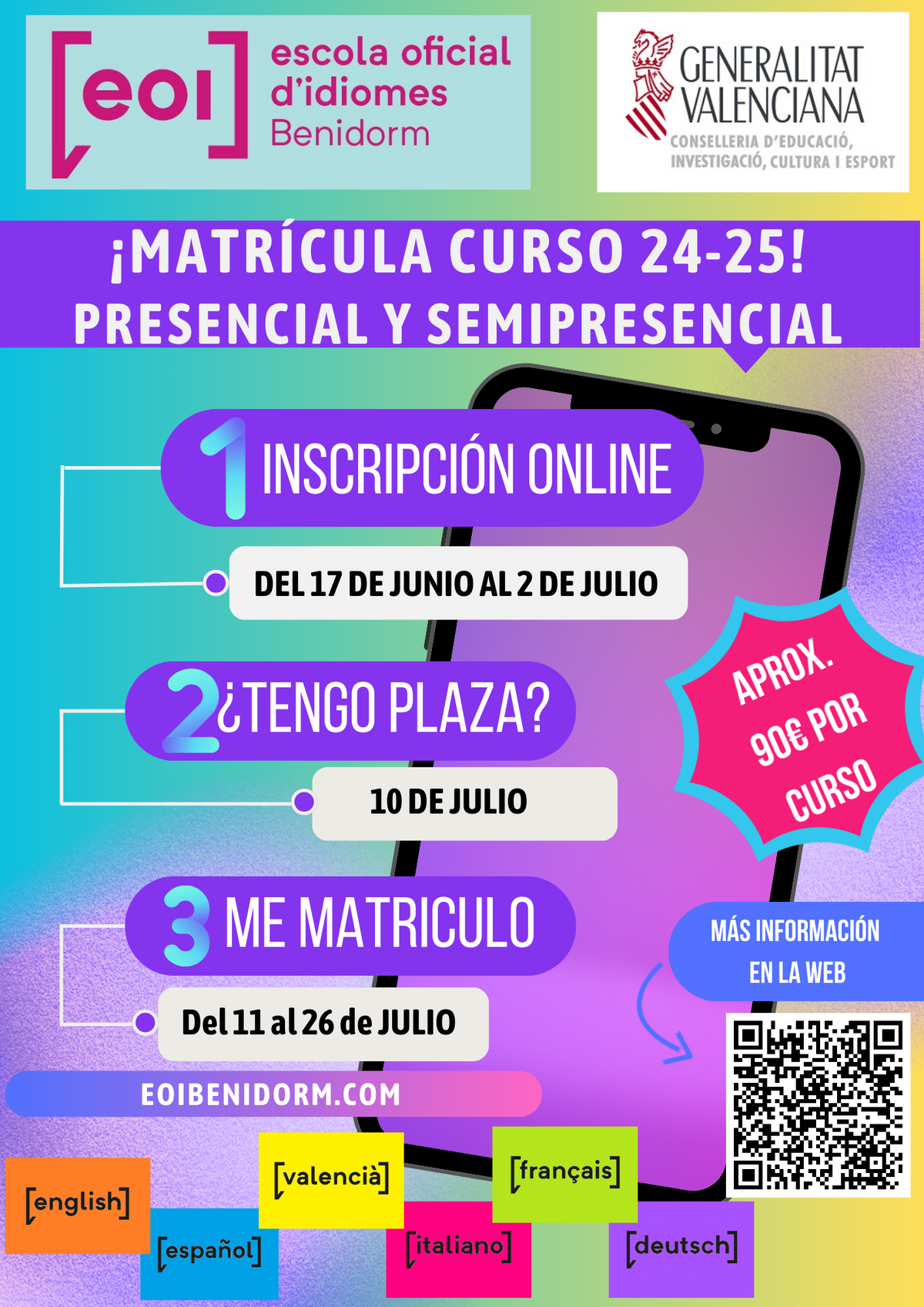 Aprende idiomas con la EOI de Benidorm